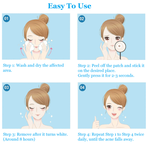 Heart Shaped Acne Pimple Spot Patches / Trummed Medical