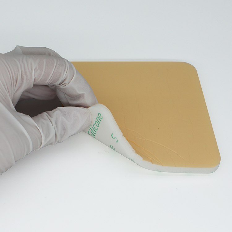 Non-Bordered Silicone Foam Wound Dressing,Silicone Foam Wound Dressing