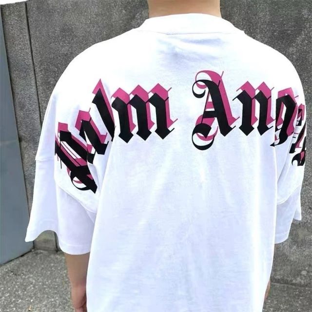 Free shipping palm angels overlapping letters tee