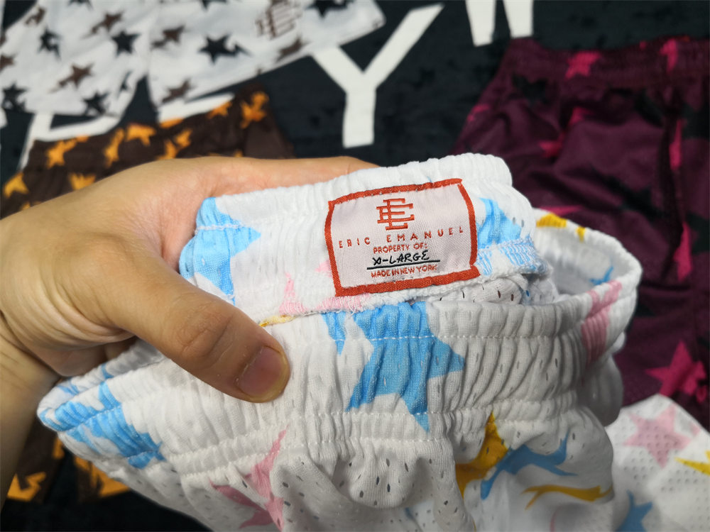 Free Shipping Eric Emanuel Star Mesh Shorts 6 Colors