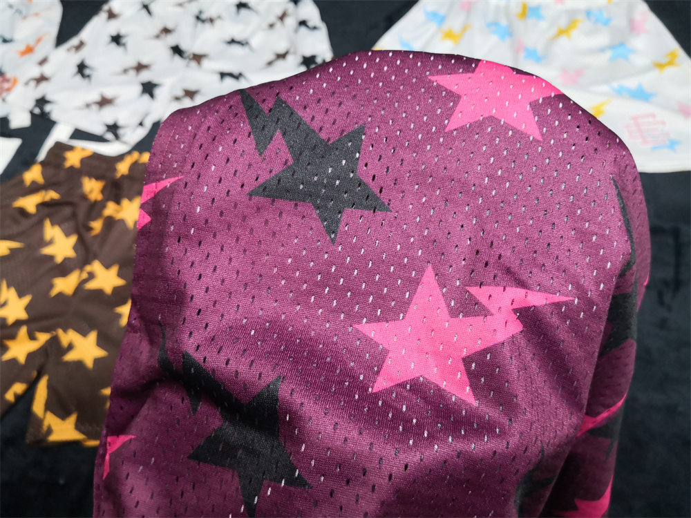 Free Shipping Eric Emanuel Star Mesh Shorts 6 Colors