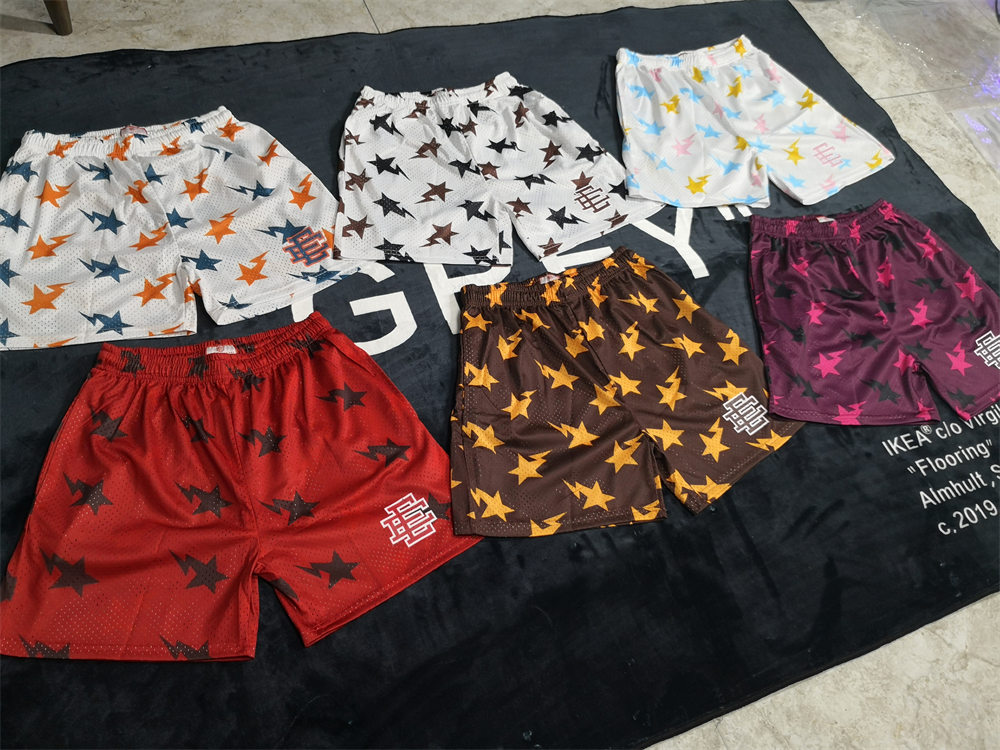 Free Shipping Eric Emanuel Star Mesh Shorts 6 Colors