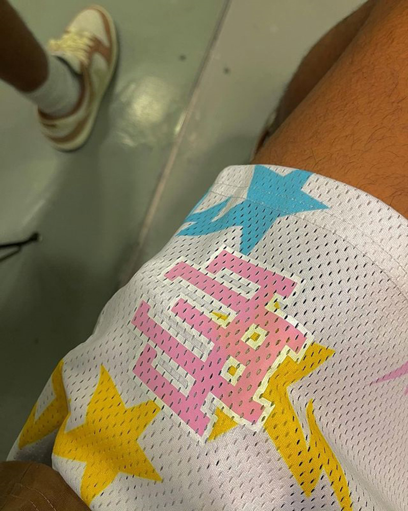 Free Shipping Eric Emanuel Star Mesh Shorts 6 Colors