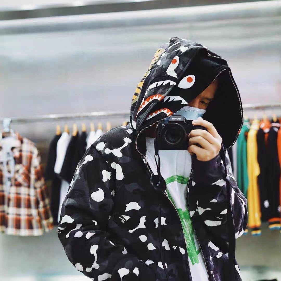 Bape Double Hood Glow in The Dark Hoodie 2 Colors