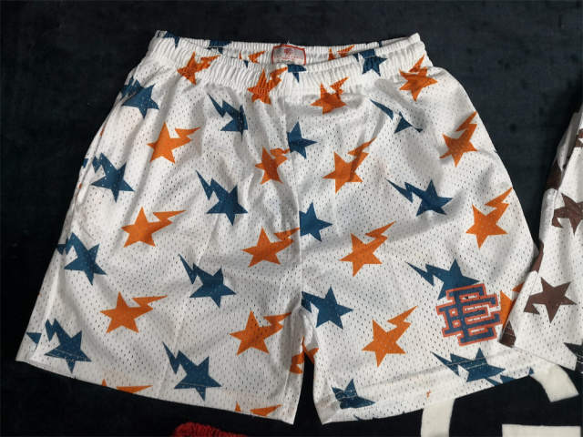 Free Shipping Eric Emanuel Star Mesh Shorts 6 Colors