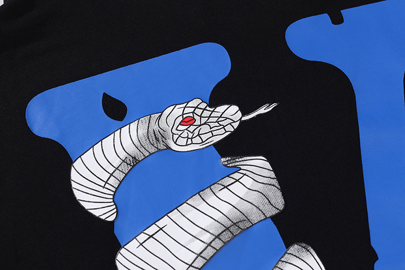 Vlone white snake hoodie black/white