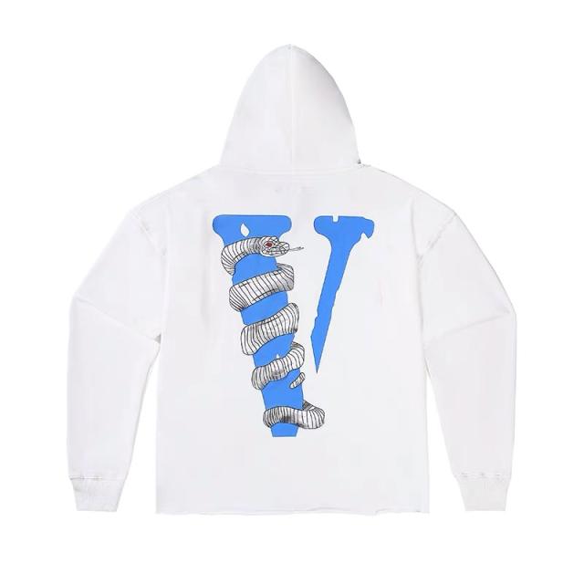 Vlone white snake hoodie black/white