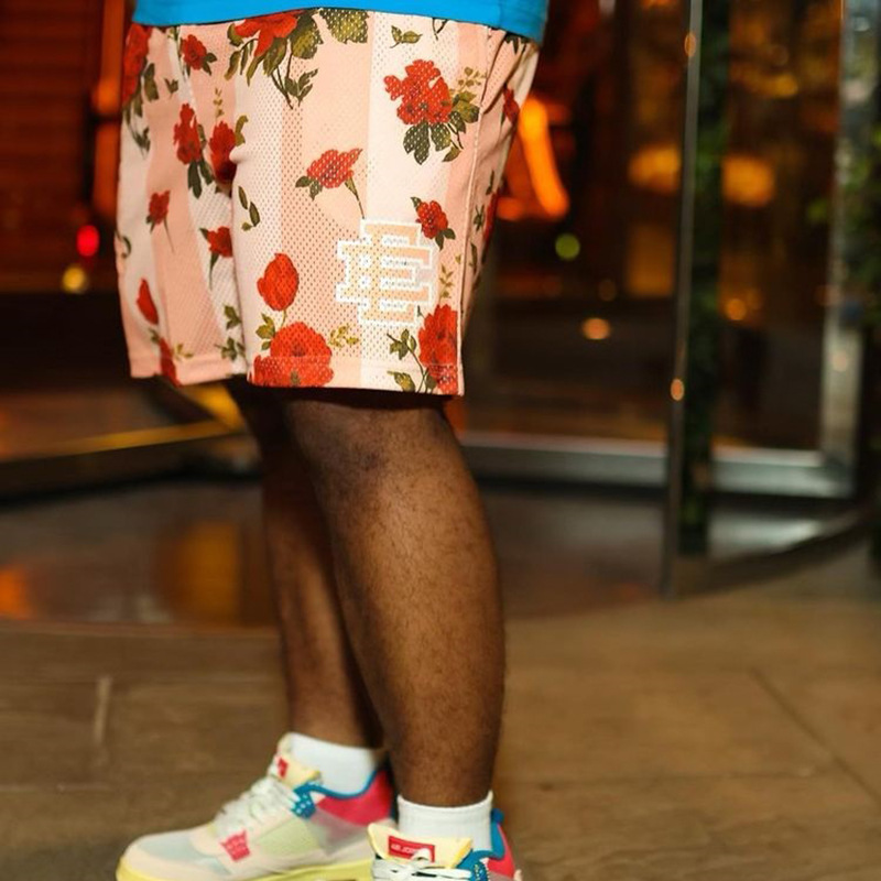 Free Shipping Eric Emanuel Rose Mesh Shorts 3 Colors