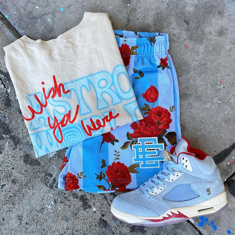 Free Shipping Eric Emanuel Rose Mesh Shorts 3 Colors