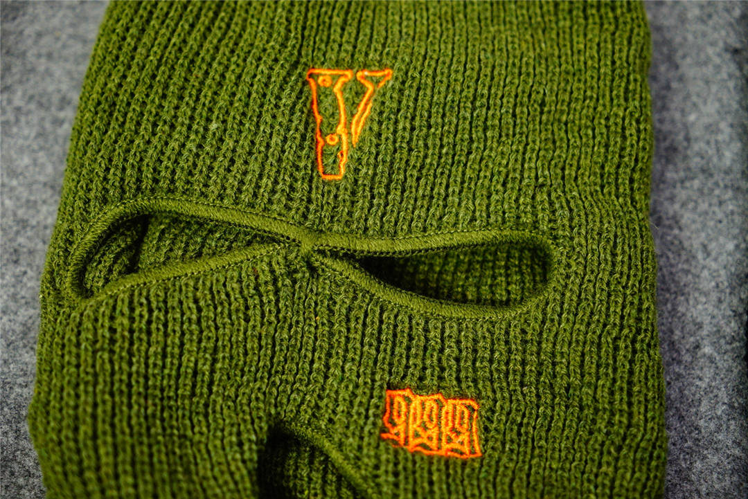 Free shipping Vlone 999 Logo Mask black army green