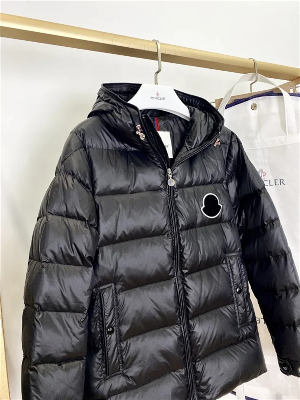 Moncler Black Logo Down Jacket 3 Color