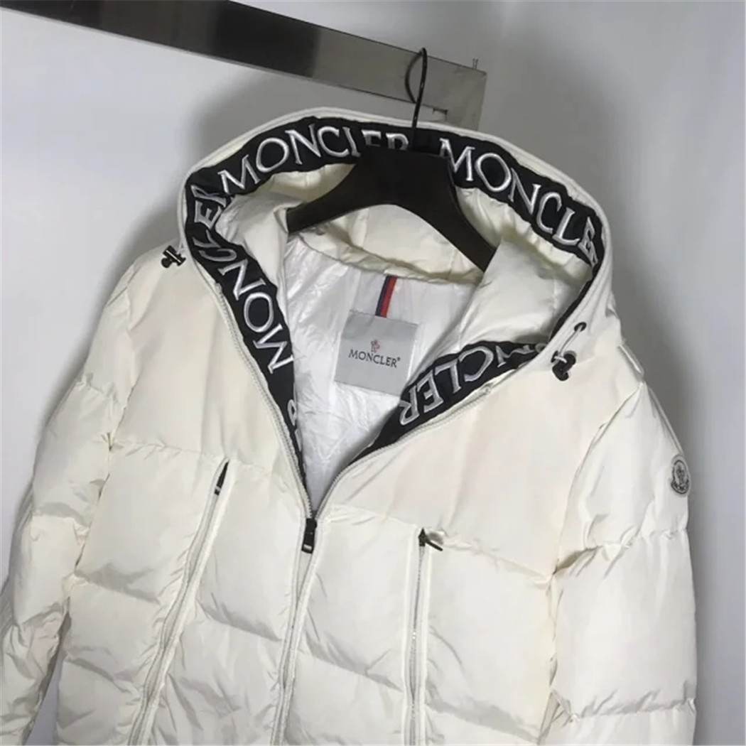 Moncler Inside Letters Down Jacket Black Color