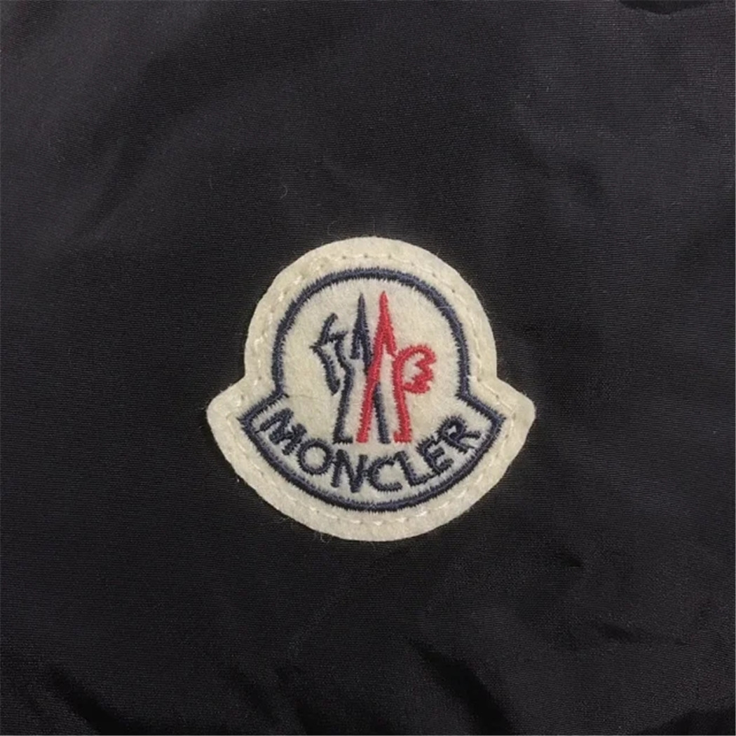Moncler Inside Letters Down Jacket Black Color