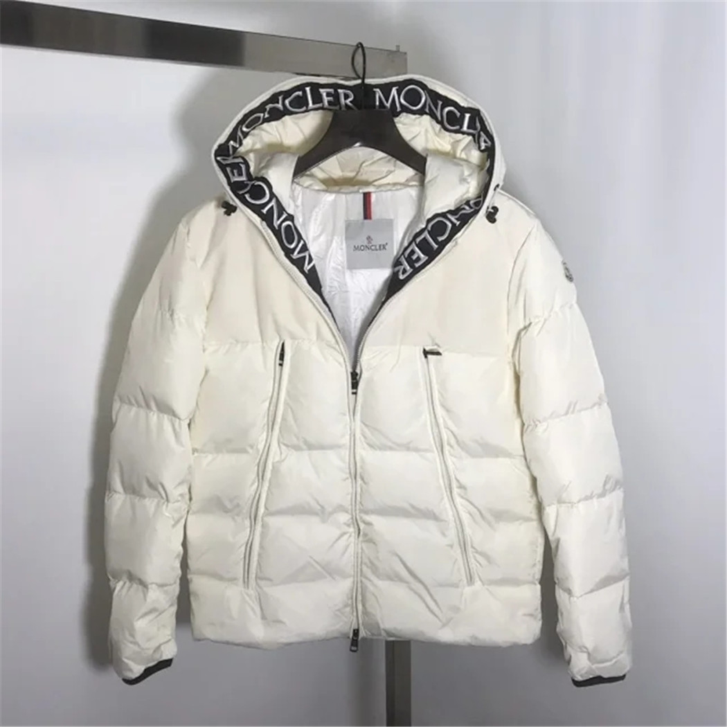 Moncler Inside Letters Down Jacket Black Color