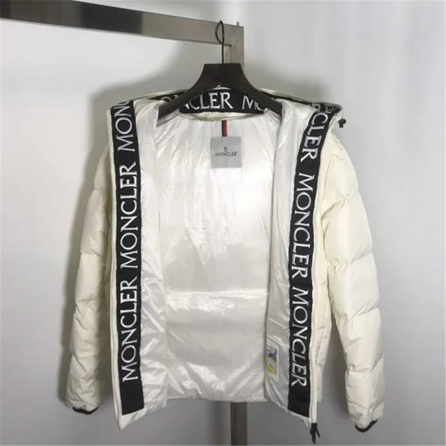 Moncler Inside Letters Down Jacket Black Color