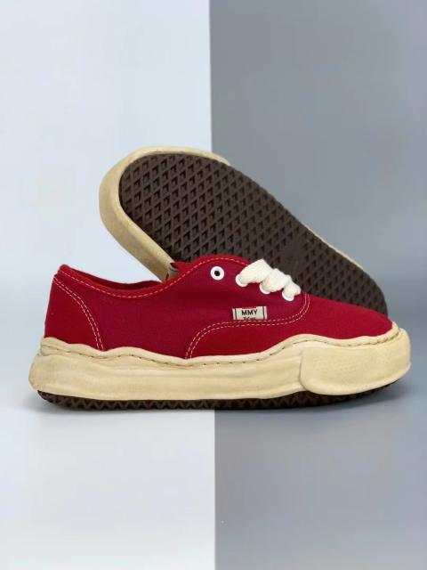 MMY/Maison Mihara Yasuhiro Original Sole Canvas Low Shoes Red