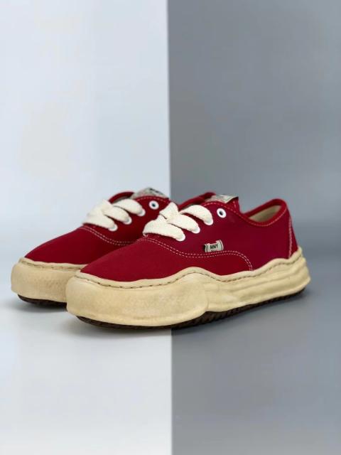 MMY/Maison Mihara Yasuhiro Original Sole Canvas Low Shoes Red
