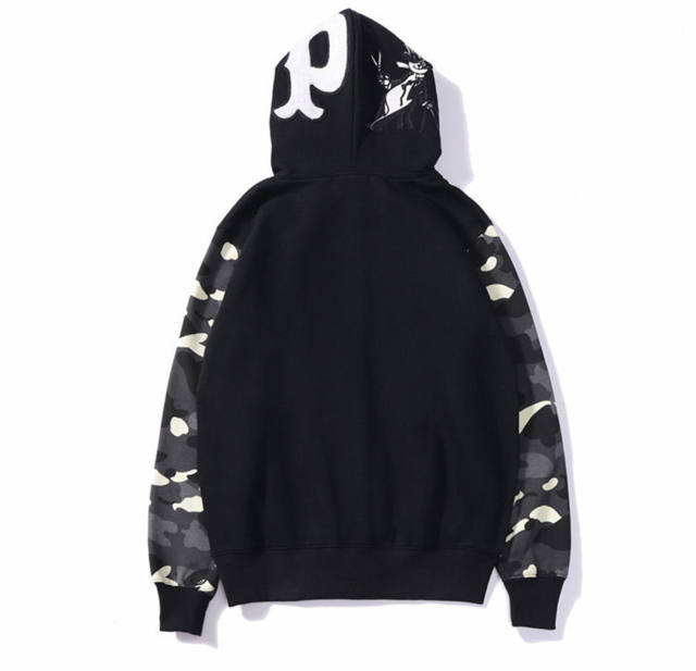 Bape Panda Face Hoodie Black