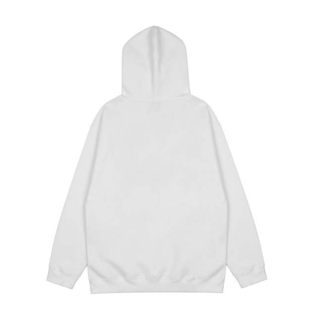 Revenge Blue Embroidered White Hoodie