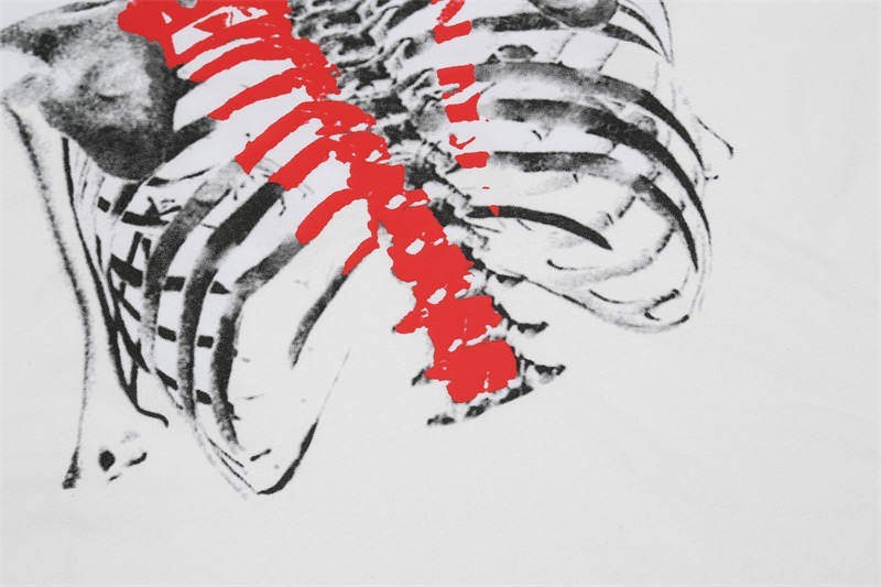 vlone skeleton tee black white