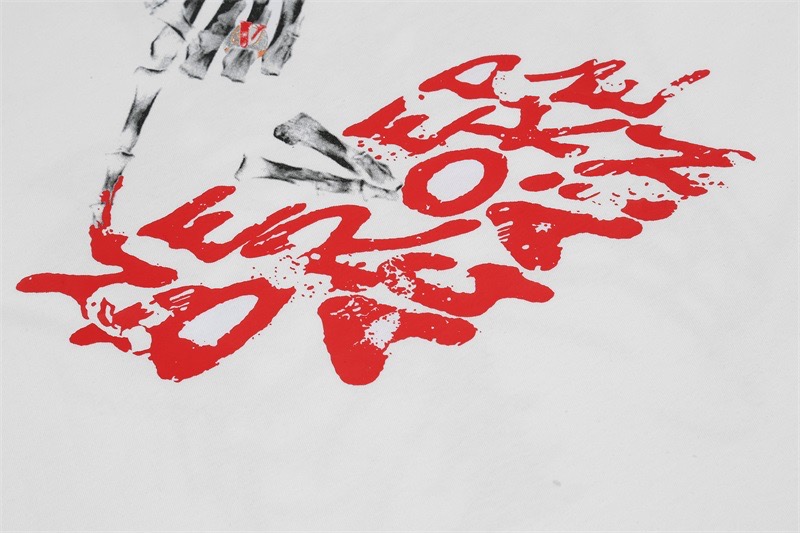 vlone skeleton tee black white