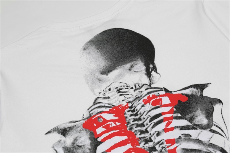vlone skeleton tee black white