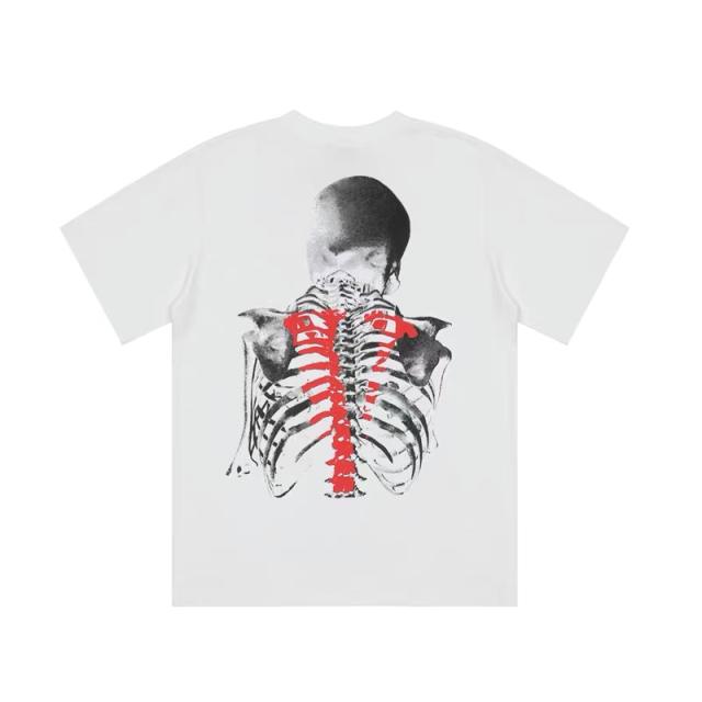 vlone skeleton tee black white