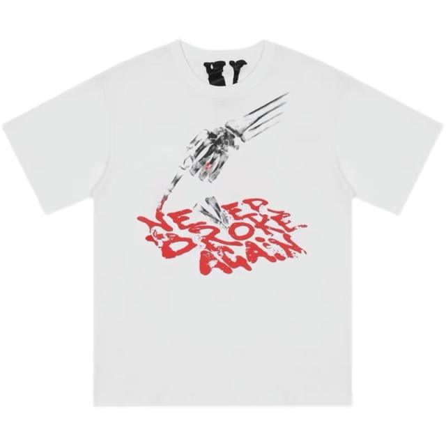 vlone skeleton tee black white