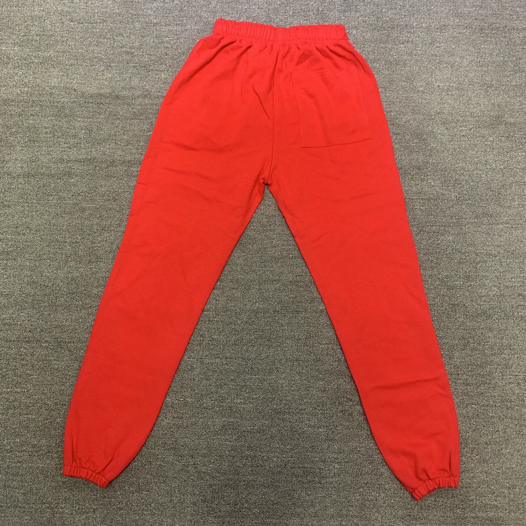 Sp5der 555555 Spider Web 'PINK' Red Hoodie & Pants