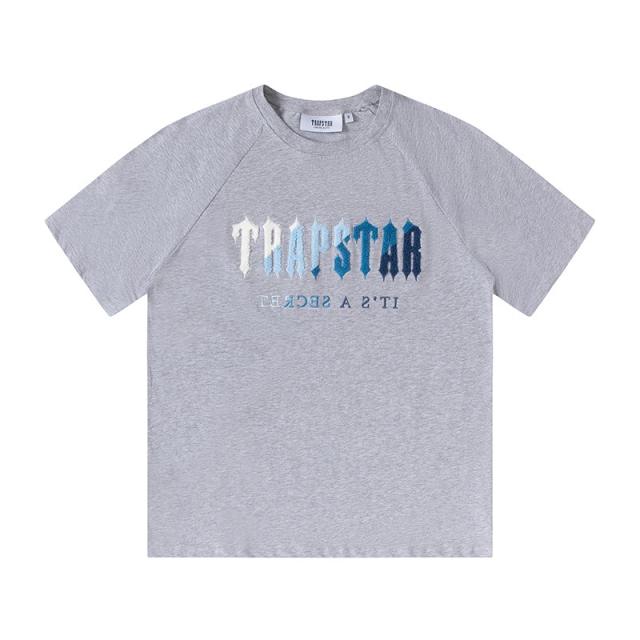 Trapstar white and blue gradient letters tee 3 colors