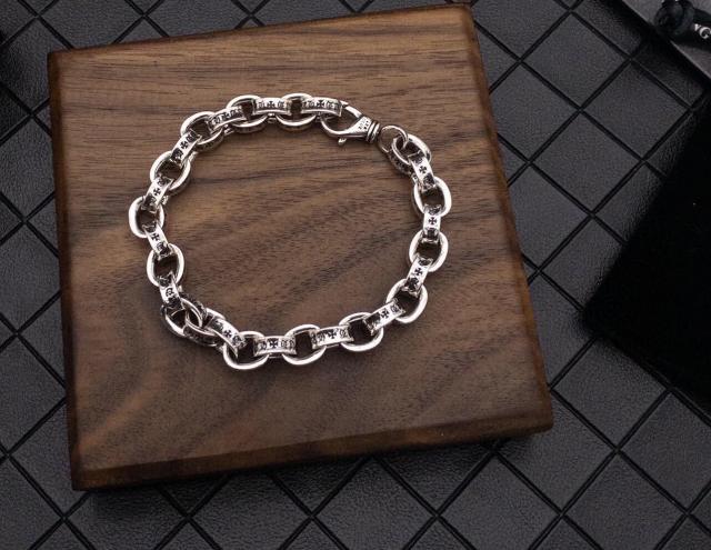 CH Interlock Chain Bracelets 925 Silver