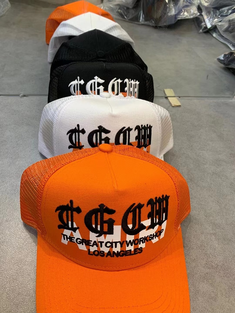 Amiri sanskrit cap hat orange blue white black