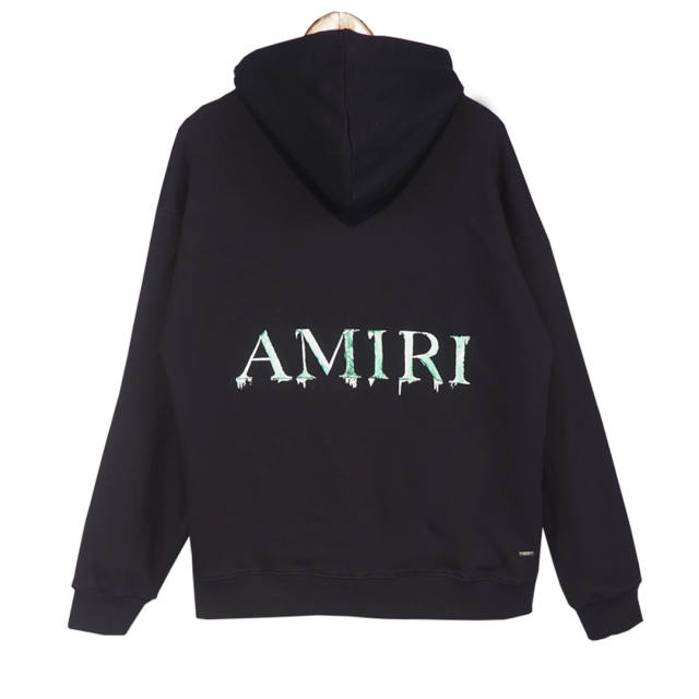 Amiri 22SS Green Logo Hoodie (Black/Green) Reps Replica Ninjahype Dhgate