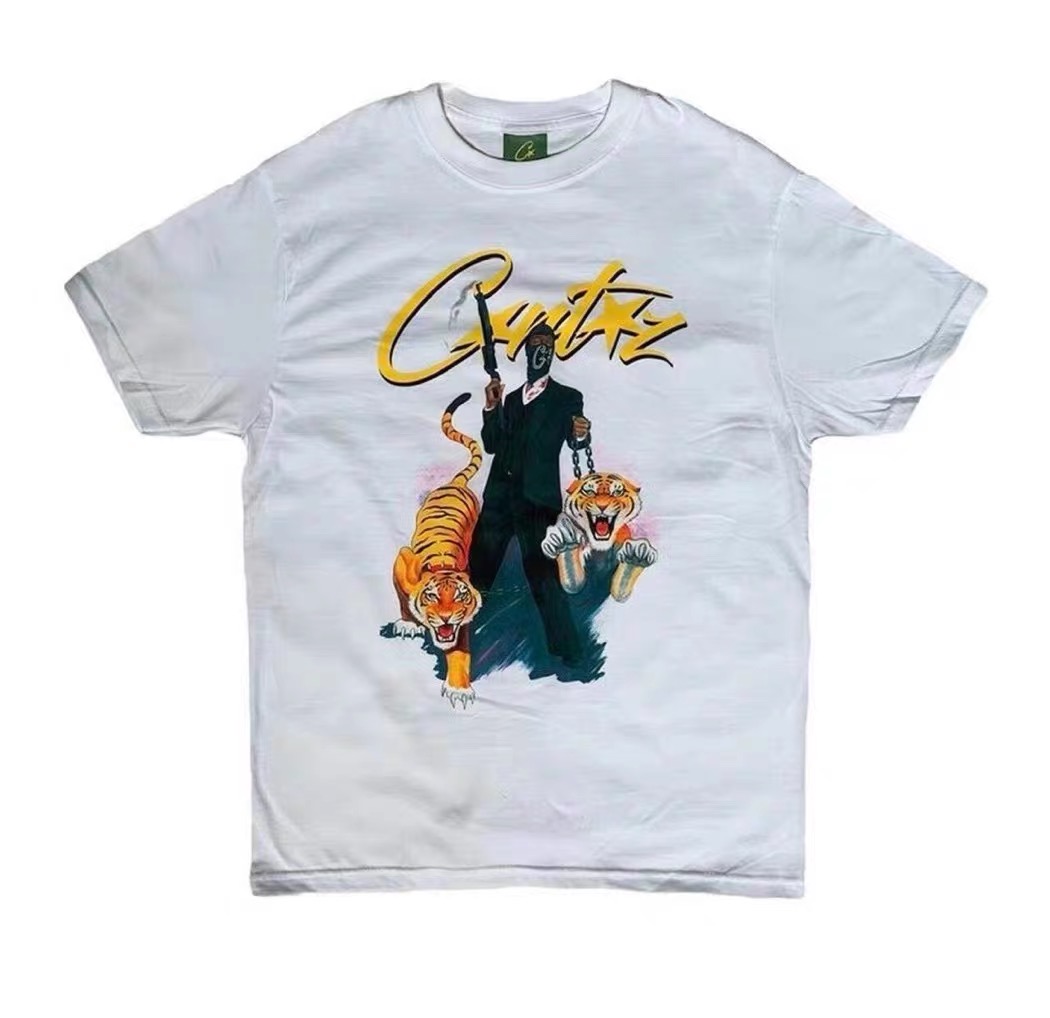 Corteiz UKDrill Tiger Logo T-Shirt White