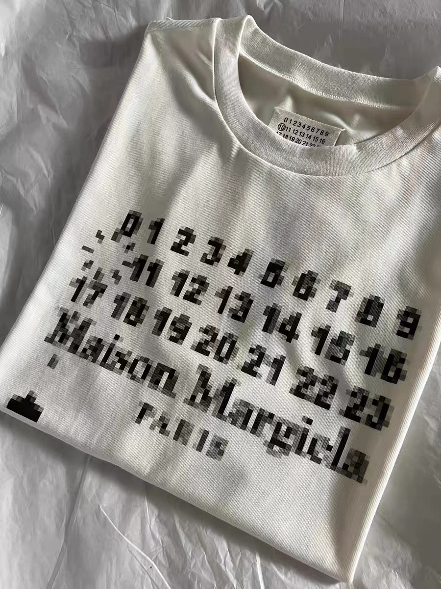 Masion Margiela Mosaic Fonts T-Shirt White