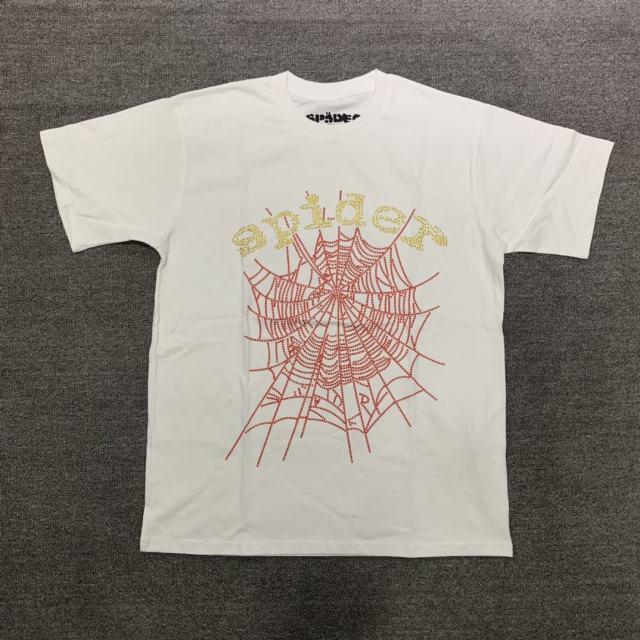 Sp5de Spider Red Web Black T-Shirt