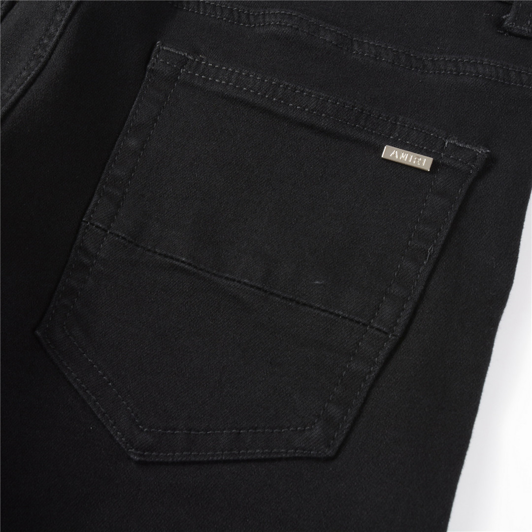 #870 Amiri Bone Skeleton Jeans Pants Black Reps Replica Ninjahype ...