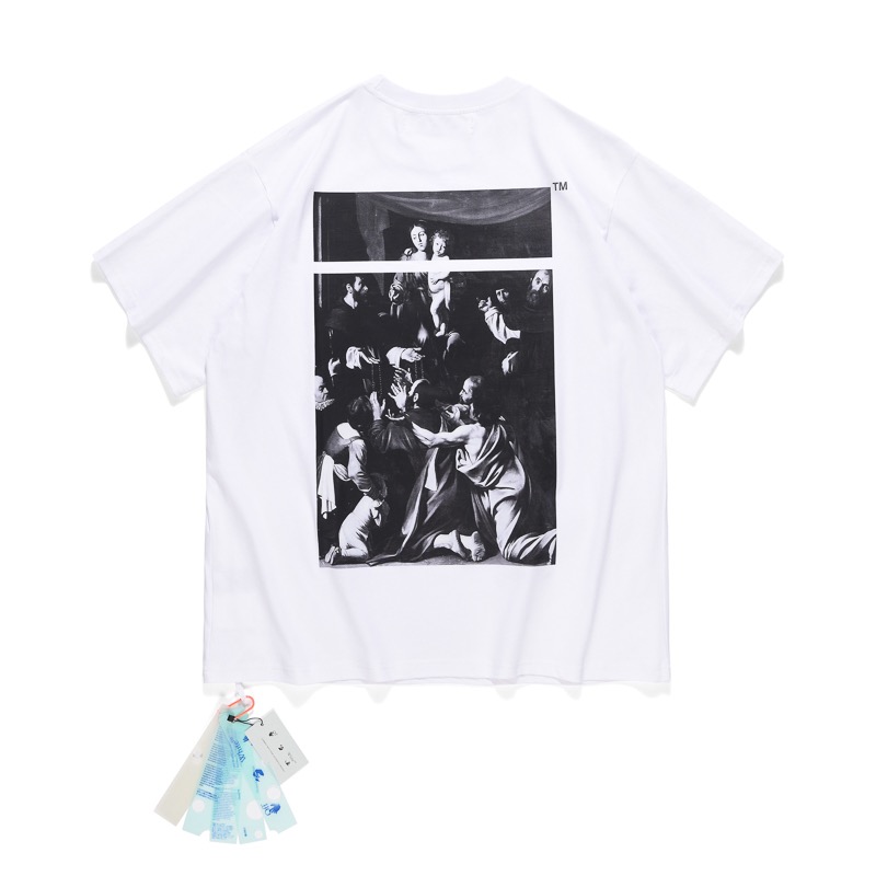 Off White Oil Painting T-Shirt White