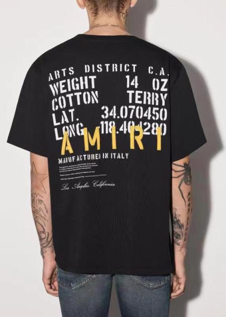 Amiri 22SS ART DISTRICT T-Shirt Black White