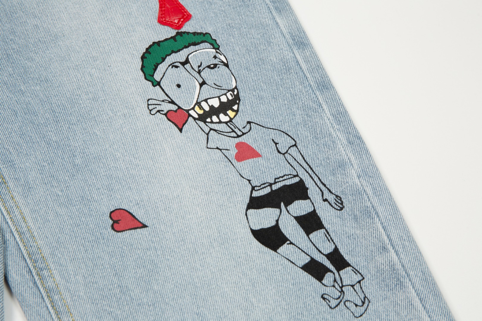 [Best Quality] CH Matty Boy CONCEPT Crosses Graffiti Ripped Denim Jeans