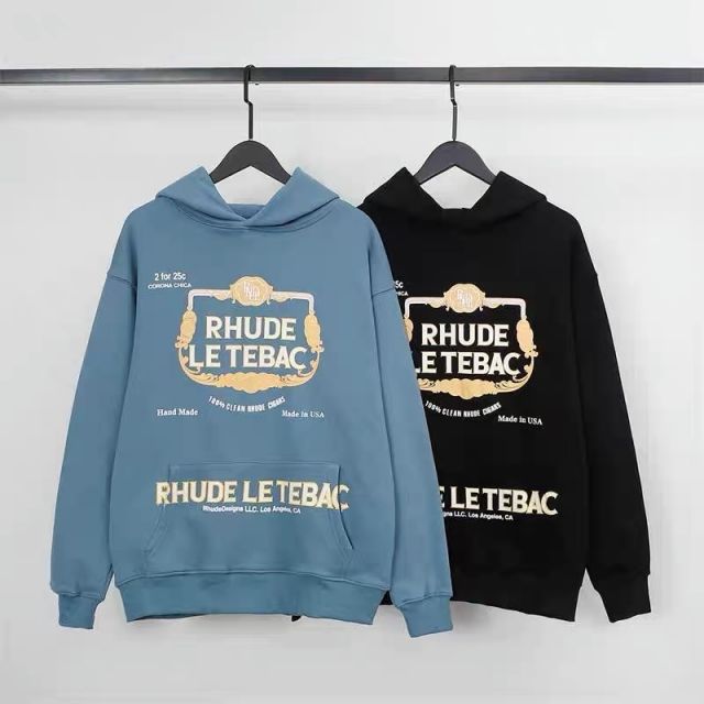 Rhude slogans hoodie 2 colors