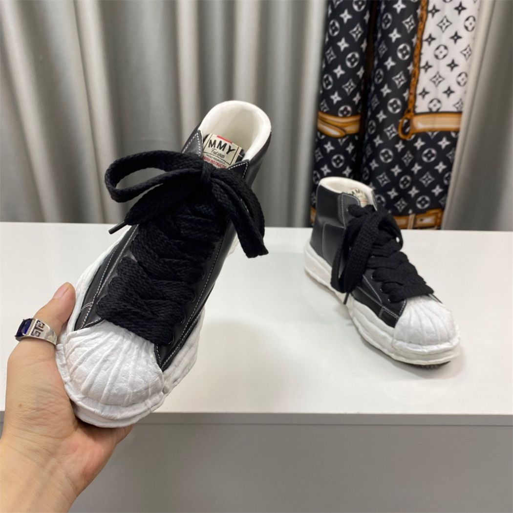 Masion Mihara Yusuhiro MMY BLAKEY Melting Leather Sole Black Shoes