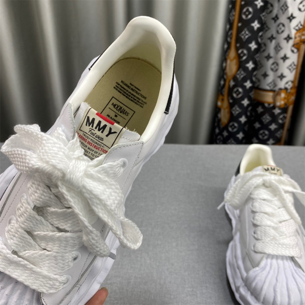 Masion Mihara Yusuhiro MMY Canvas Melting Sole Shoes White Low