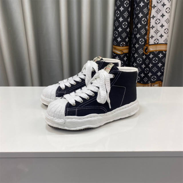 Masion Mihara Yusuhiro MMY BLAKEY Melting Canvas Sole Black Shoes