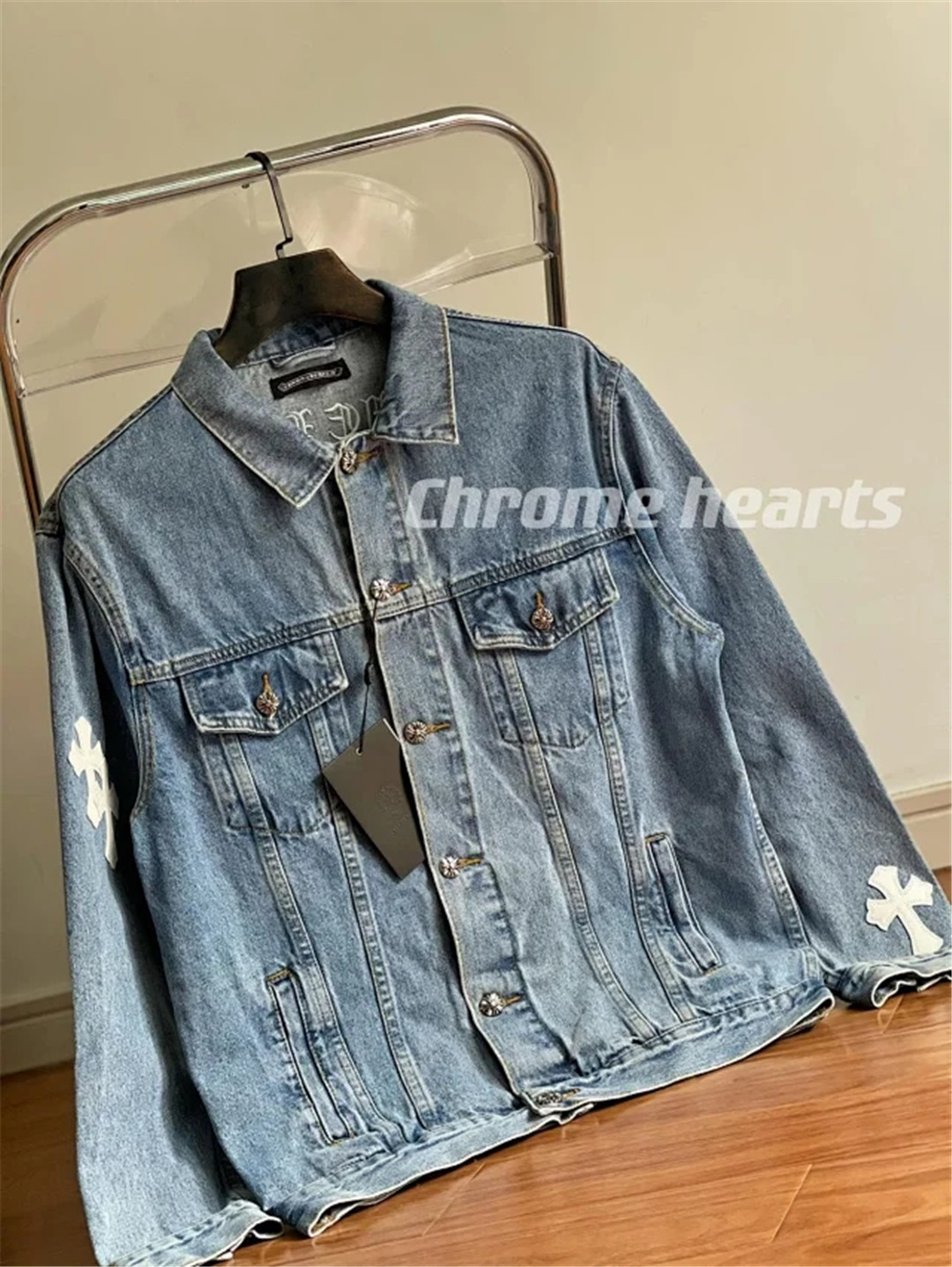 Chrome hearts denim jacket Blue