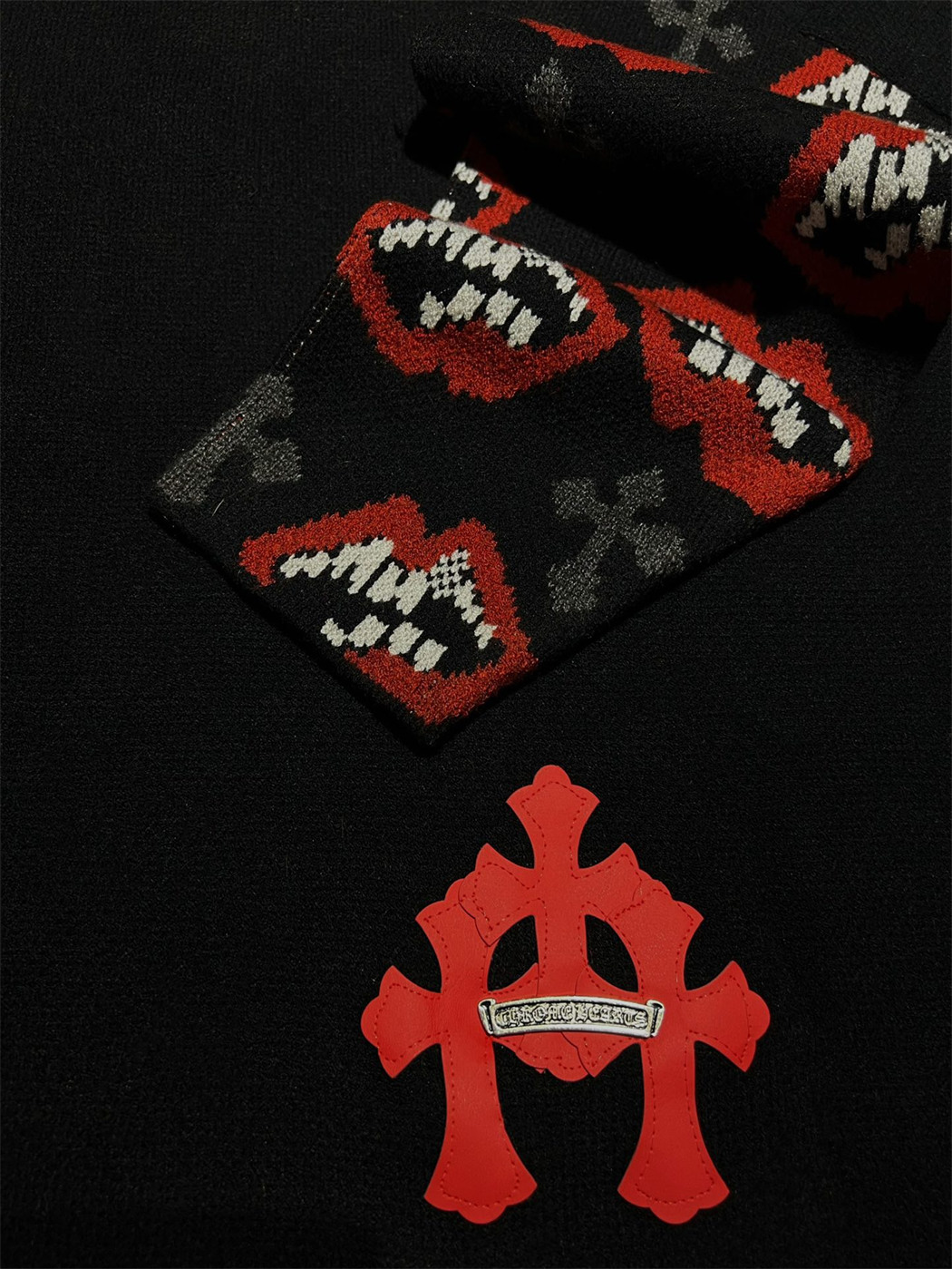 CH x Matty Boy Red Lips Sweater Black