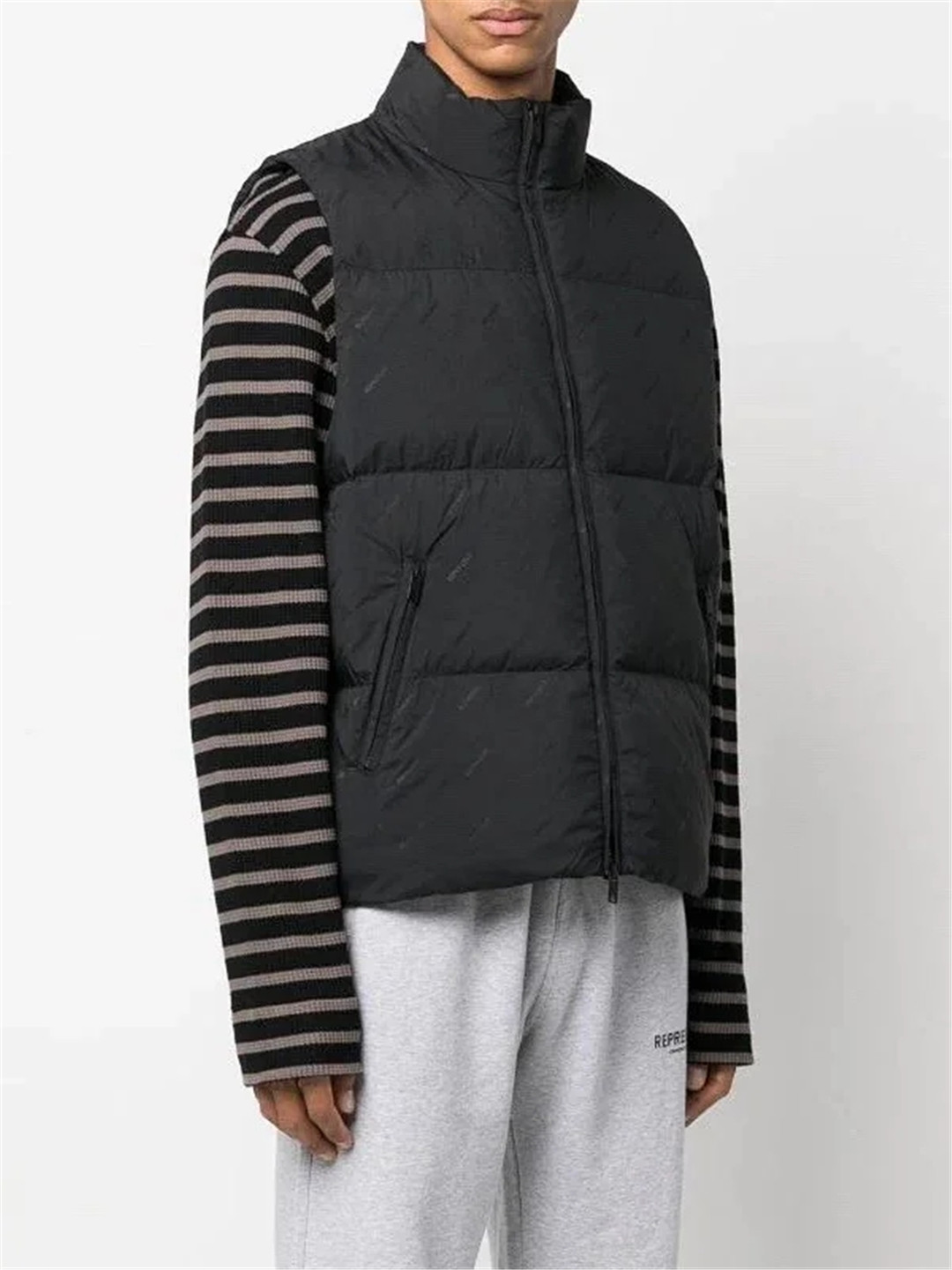 Represent Down Jacket Vest Black