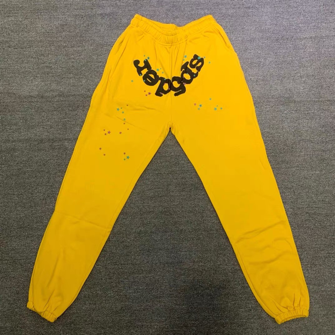 Spider Sp5der Worldwide Yellow hoodie/pants/tracksuit