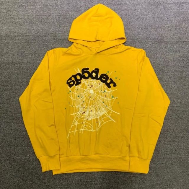 Spider Sp5der Worldwide Yellow hoodie/pants/tracksuit