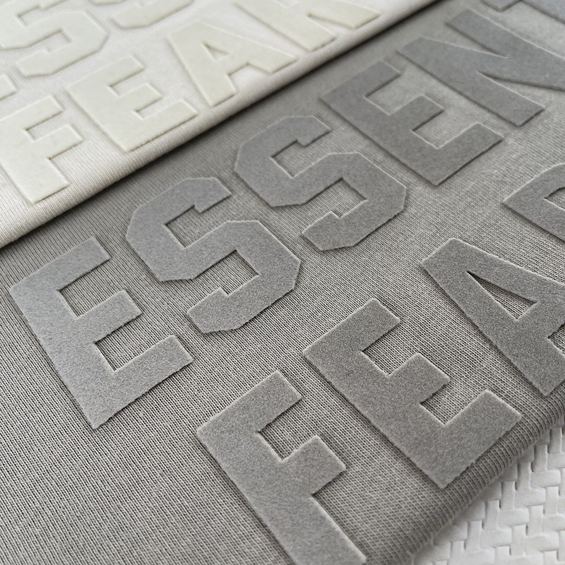 Fear of god essentials flocking t-shirts 2 colors